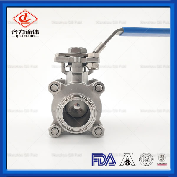 China Manual Stainless Steel Sanitary Ball Valves Adjust And Control ...