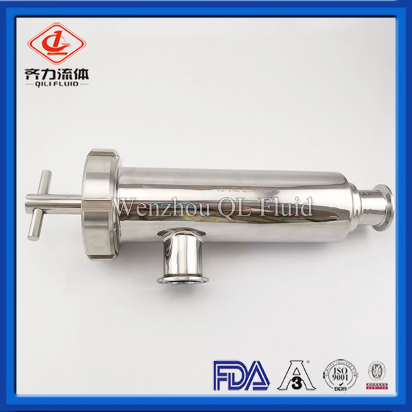 Stainless Steel Flow Control Clamped Angle Type Filter - QILI HOLDING ...