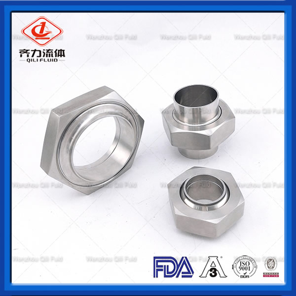 Stainless Steel Sanitary Idf Hexagon Nut Union, China Union, Stainless ...