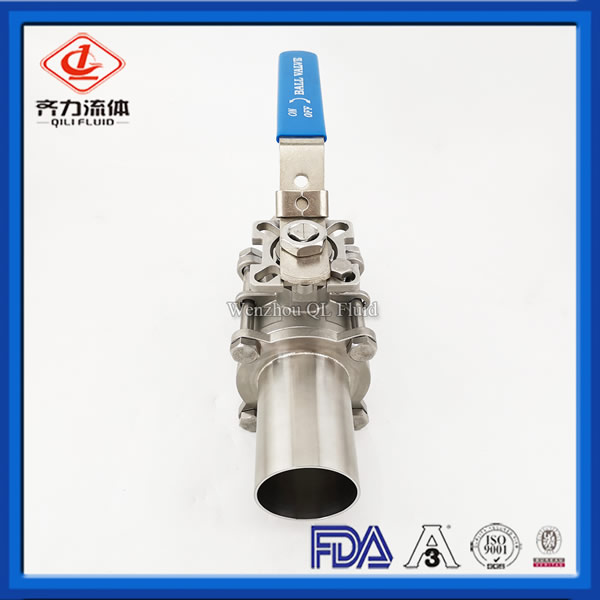 Stainless Steel Two Way Long Length Encapsulated Weld End Ball Valve ...