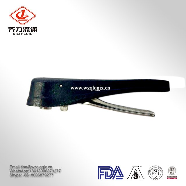 Plastic / Stainless Steel 3A Standard Butterfly Valves Handle Multi ...
