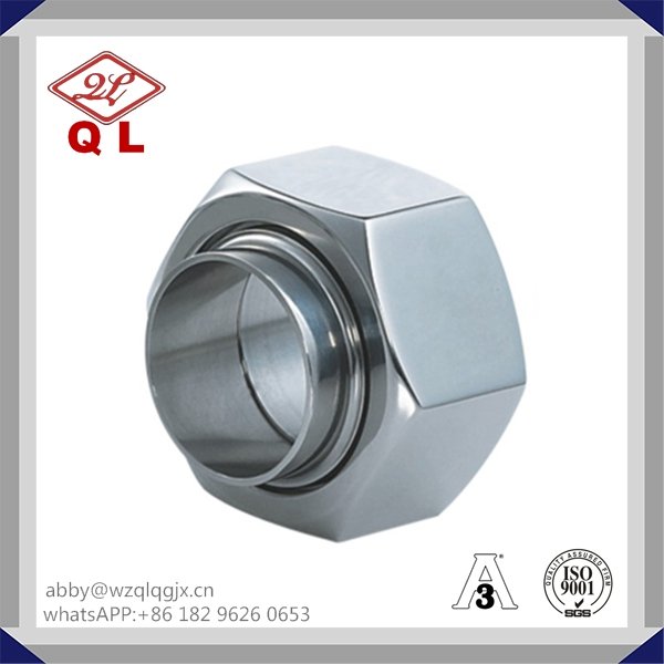 Sanitary Stainless Steel Bevel Seat Fitting Hex Union Nut, China Hex ...