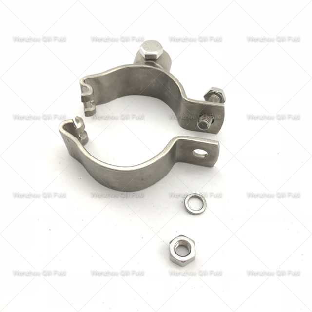 China 304 316L Sanitary Stainless Steel Pipe Holder Customized, tri ...