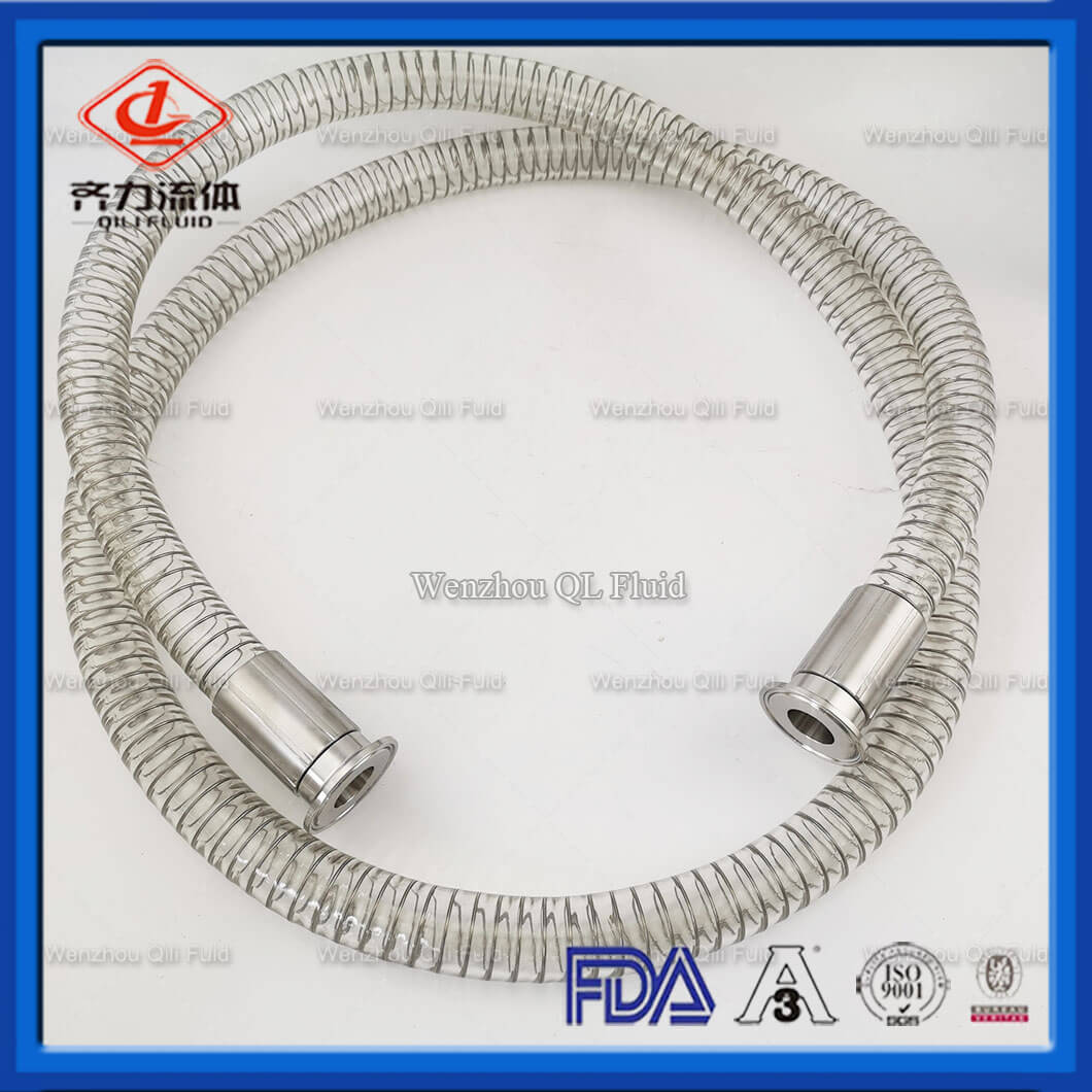China Clear Flexible PU Steel Wire Reinforced Hose, PU-hose with spring ...