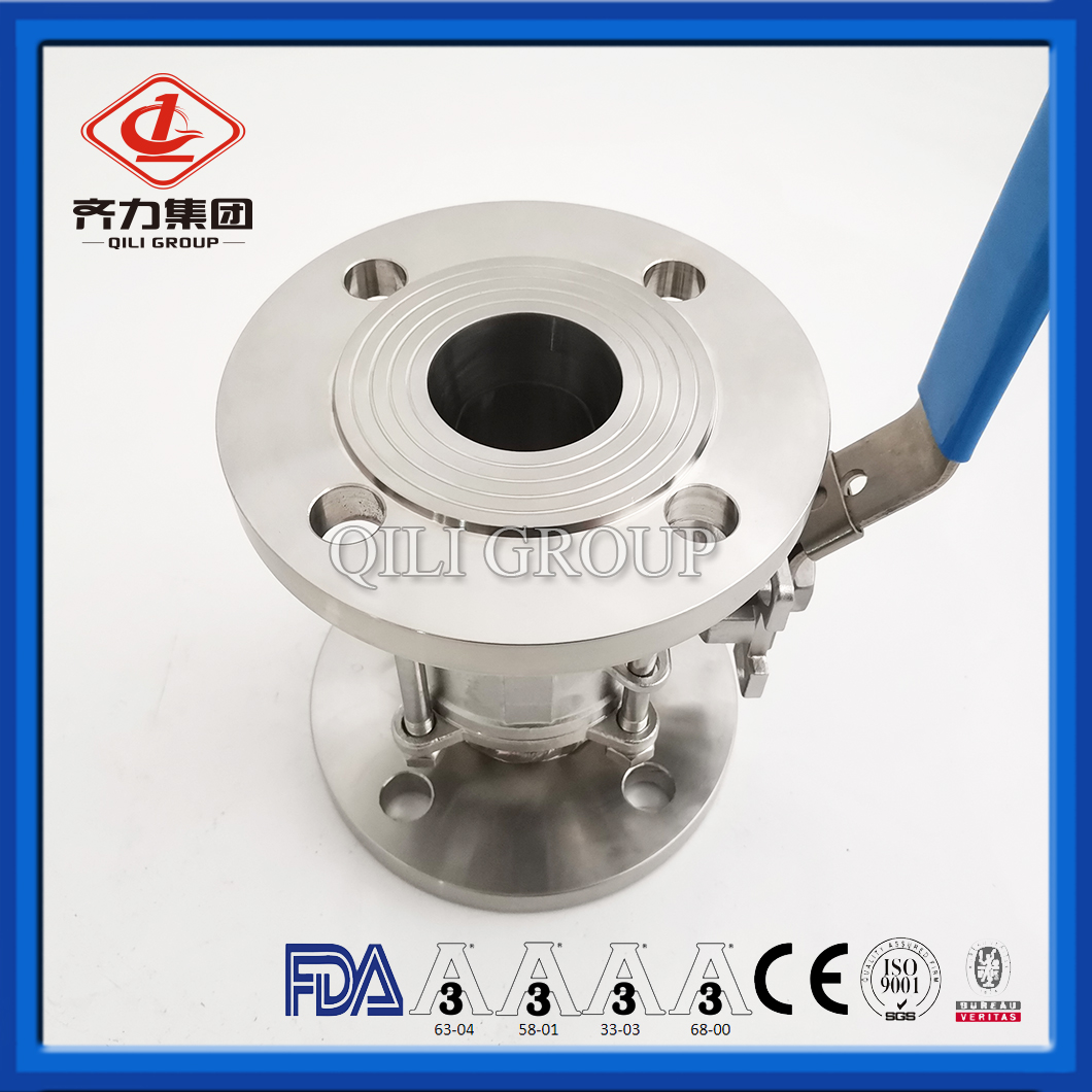 China 3 PCS Stainless Steel Ball Valve Full Port, Flange End ISO5211 ...