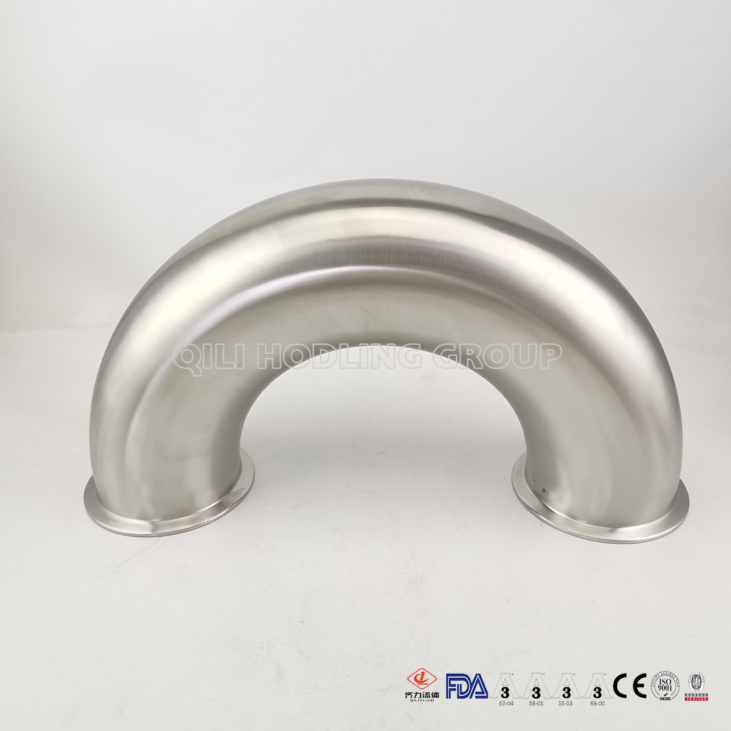 Ss304 Ss316 Food Grade 180° Elbow Clamp End, China 180 degree bends, 45 ...