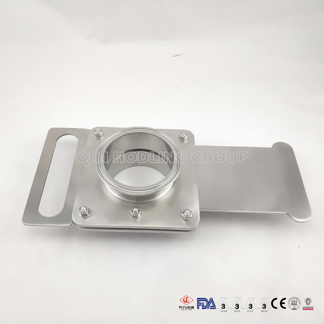 Stainless Steel Sanitary Slide Gate Assembly, China Control Flow ...