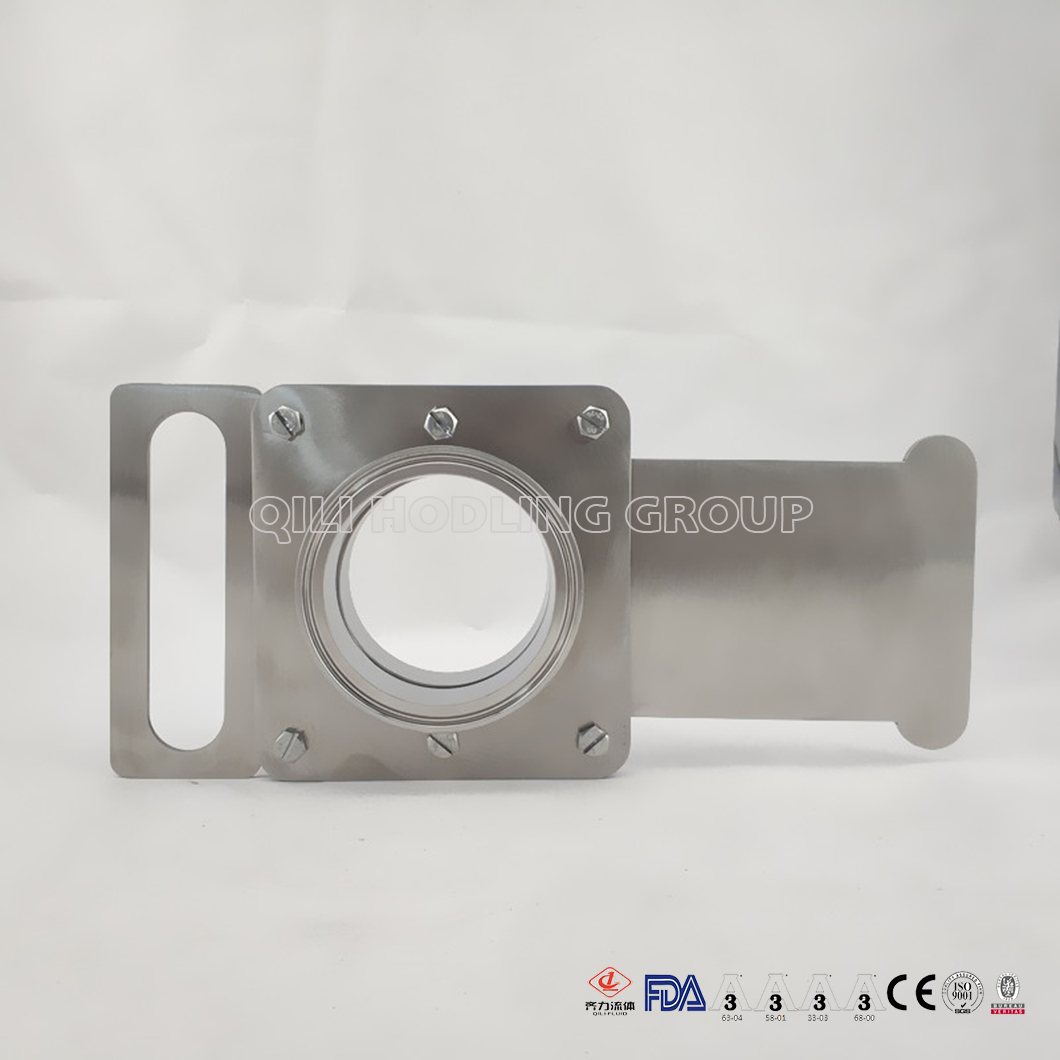 Stainless Steel Sanitary Slide Gate Assembly, China Control Flow ...