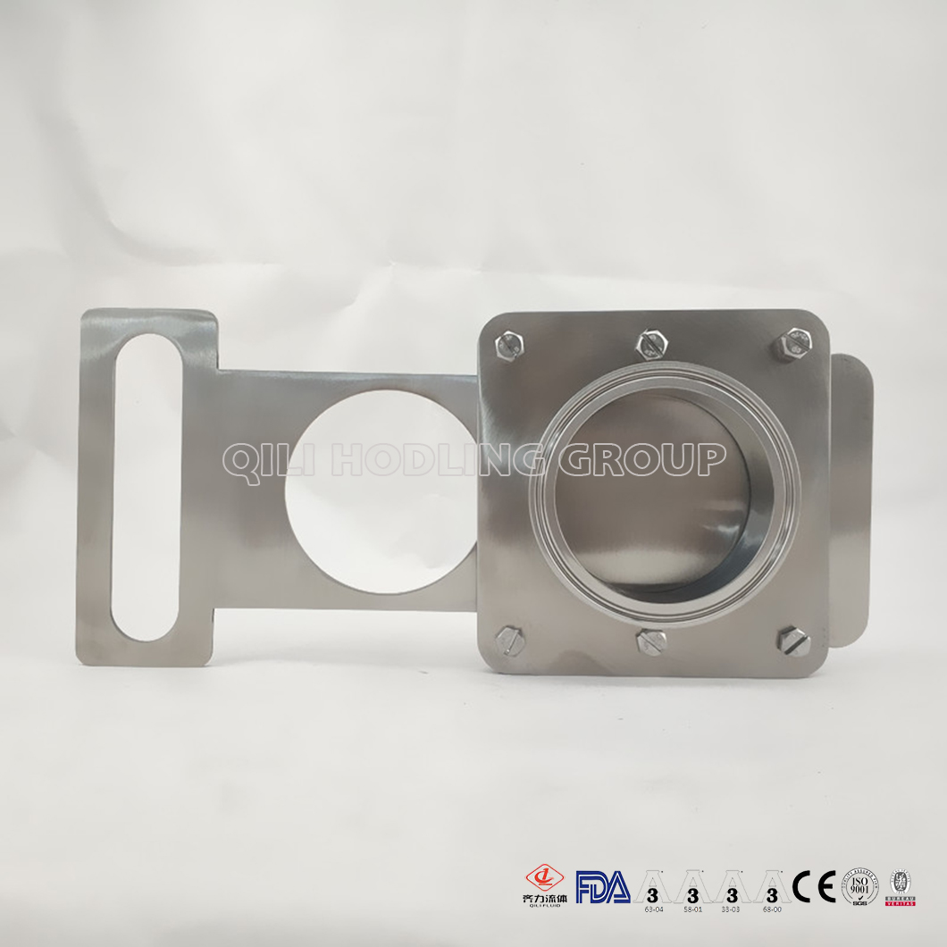Stainless Steel Sanitary Slide Gate Assembly, China Control Flow ...
