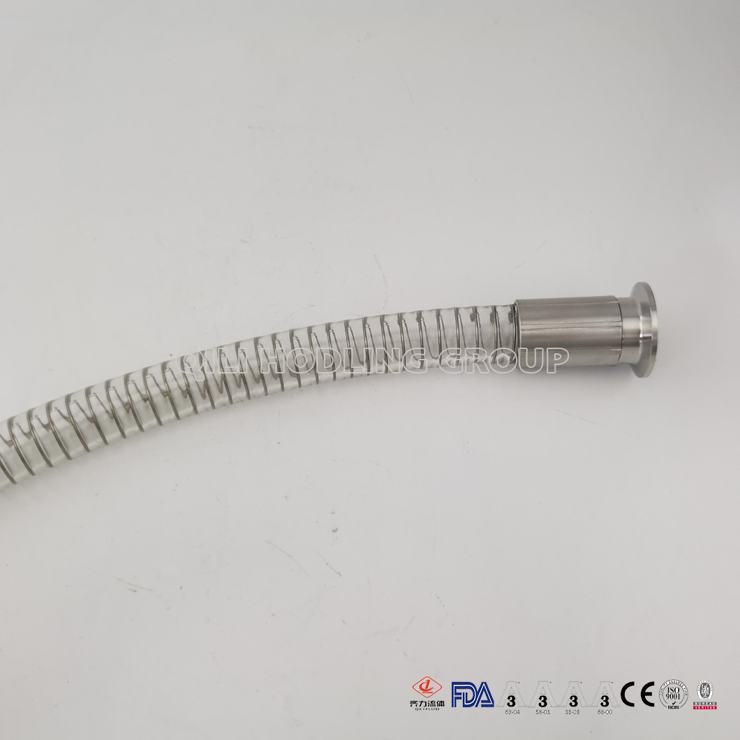Clear Flexible PU Steel Wire Reinforced Hose, China PU-hose with spring ...