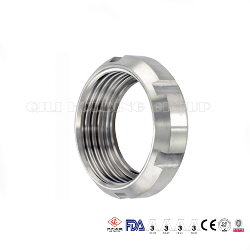 Sanitary Stainless Steel SMS 13R Round Nut, China stainless steel dairy ...