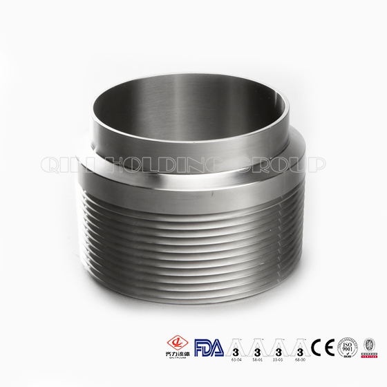 Sanitary Stainless Steel Unpolished Male NPT x Weld End Adapter 19WB ...