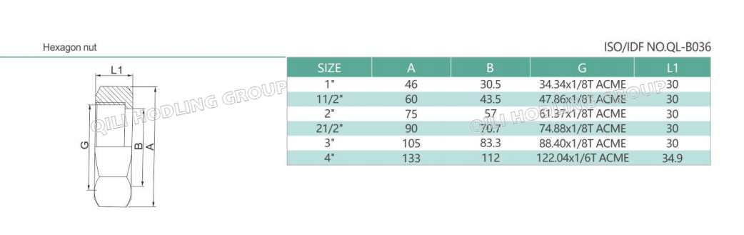 Sanitary Stainless Steel IDF HEX NUT, China stainless steel sanitary ...