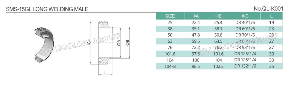 Sanitary Stainless Steel SMS Welding Male 15A, China sanitary fitting ...