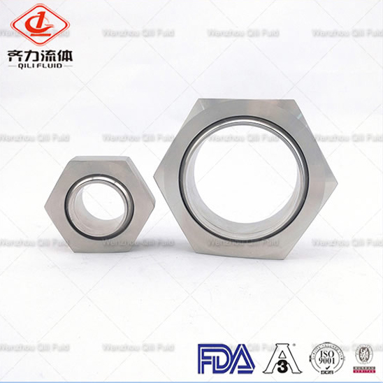 Stainless Steel Sanitary Idf Hexagon Nut Union, China Union, Stainless ...