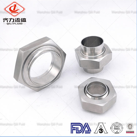 Stainless Steel Sanitary Idf Hexagon Nut Union, China Union, Stainless ...