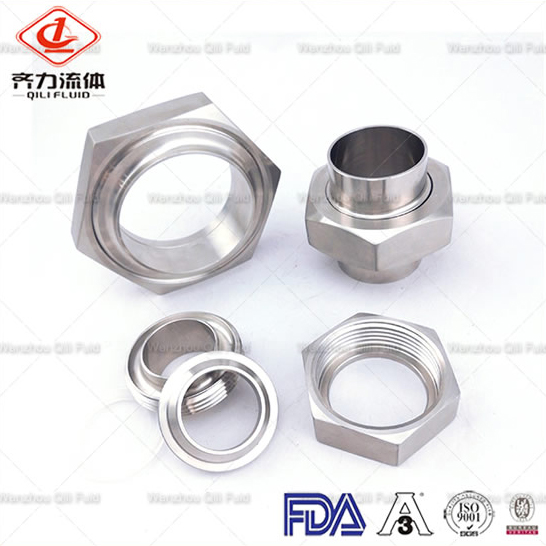 Stainless Steel Sanitary Idf Hexagon Nut Union, China Union, Stainless ...