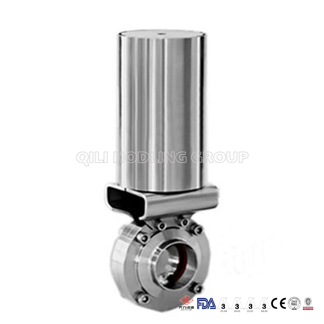 Pneumatic SanitaryStainless Steel Butterfly Valve, China butterfly ...