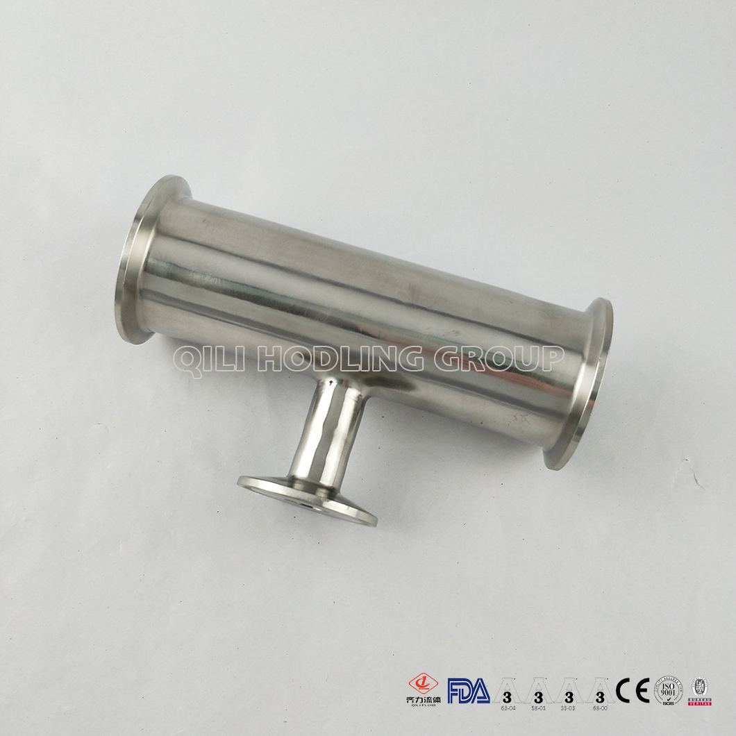 Sanitary Stainless Steel Clamped Fittings Short Outlet Reducing Tee ...