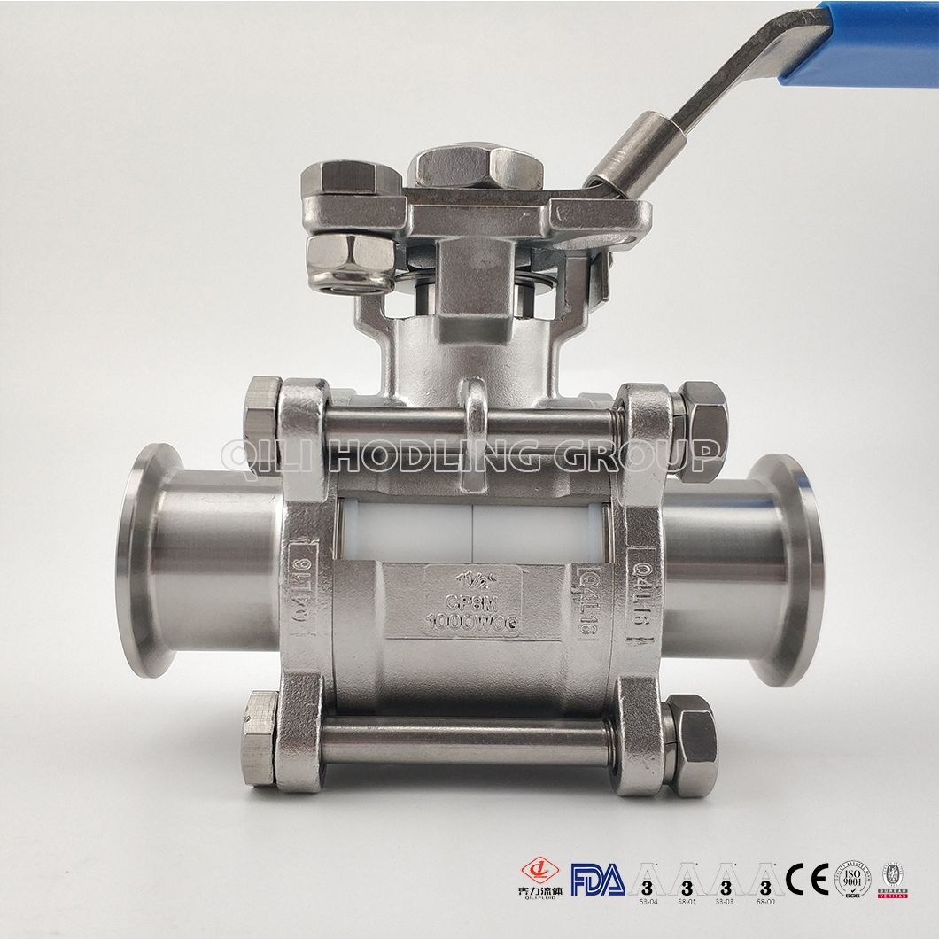 Sanitary Stainless Steel High Platform Clamped encapsulated Ball Valve ...