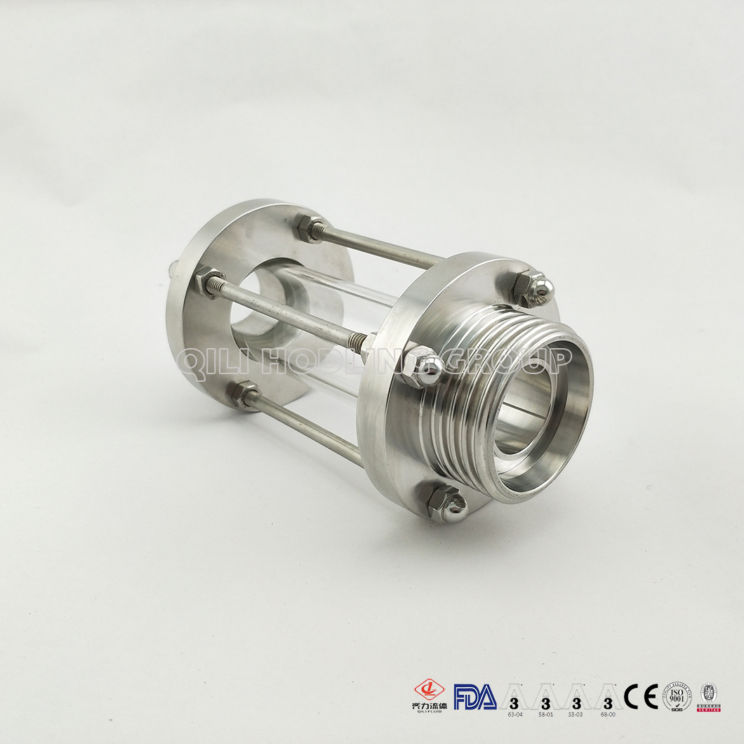 Sanitary Stainless Steel Inline Threaded Sight Glass, China fluid level ...