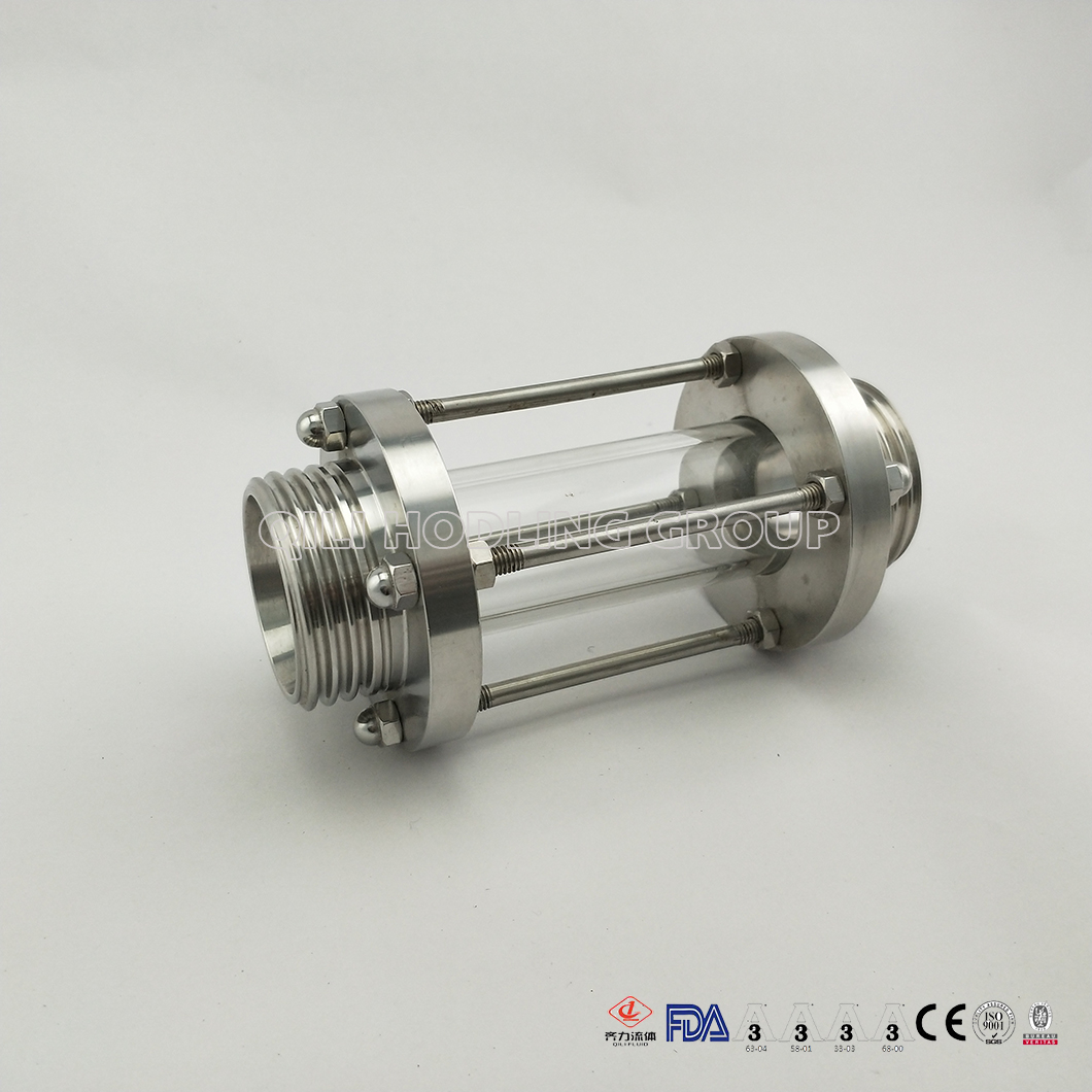 Sanitary Stainless Steel Inline Threaded Sight Glass, China fluid level ...