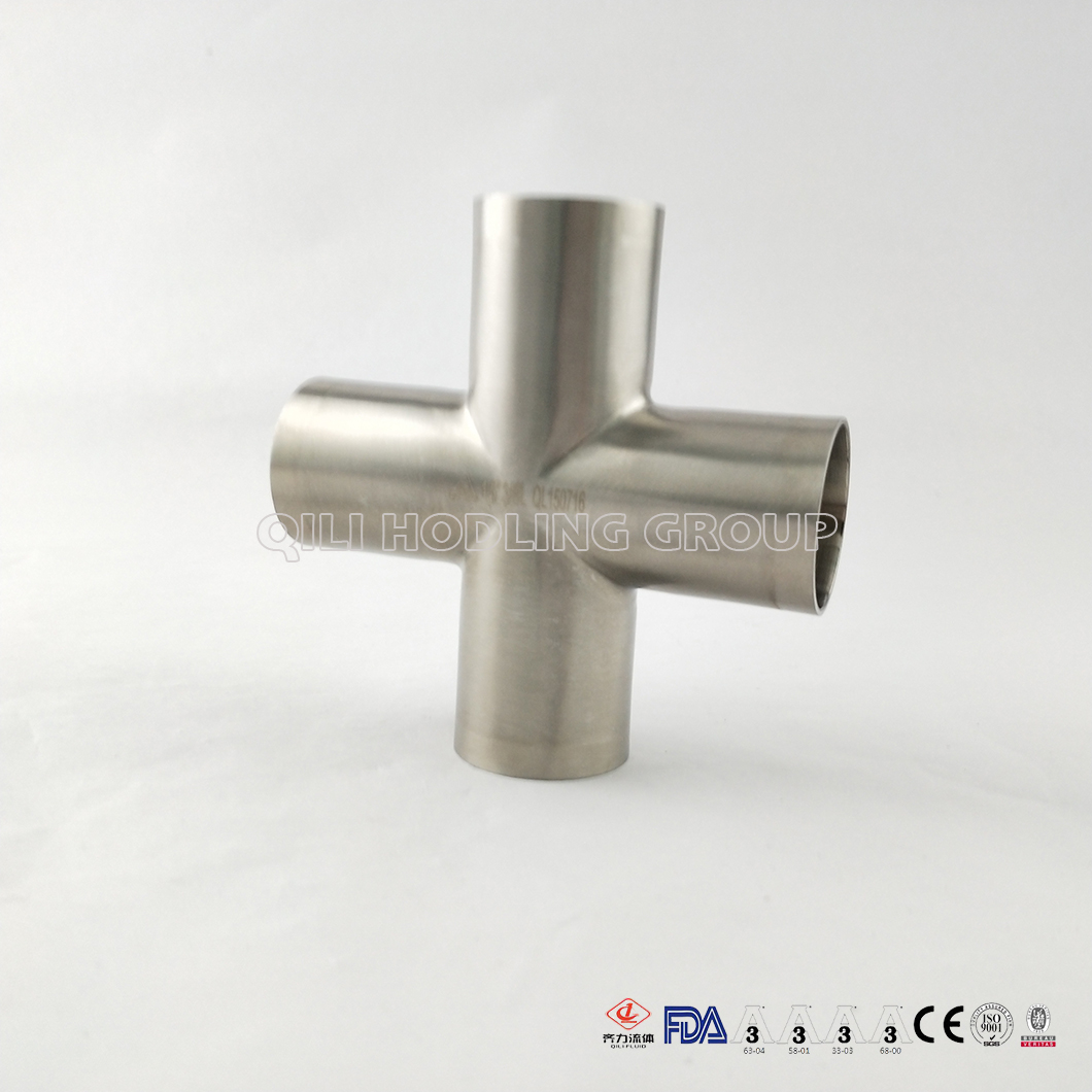 Sanitary Stainless Steel Polished Long Weld Cross, China stainless ...