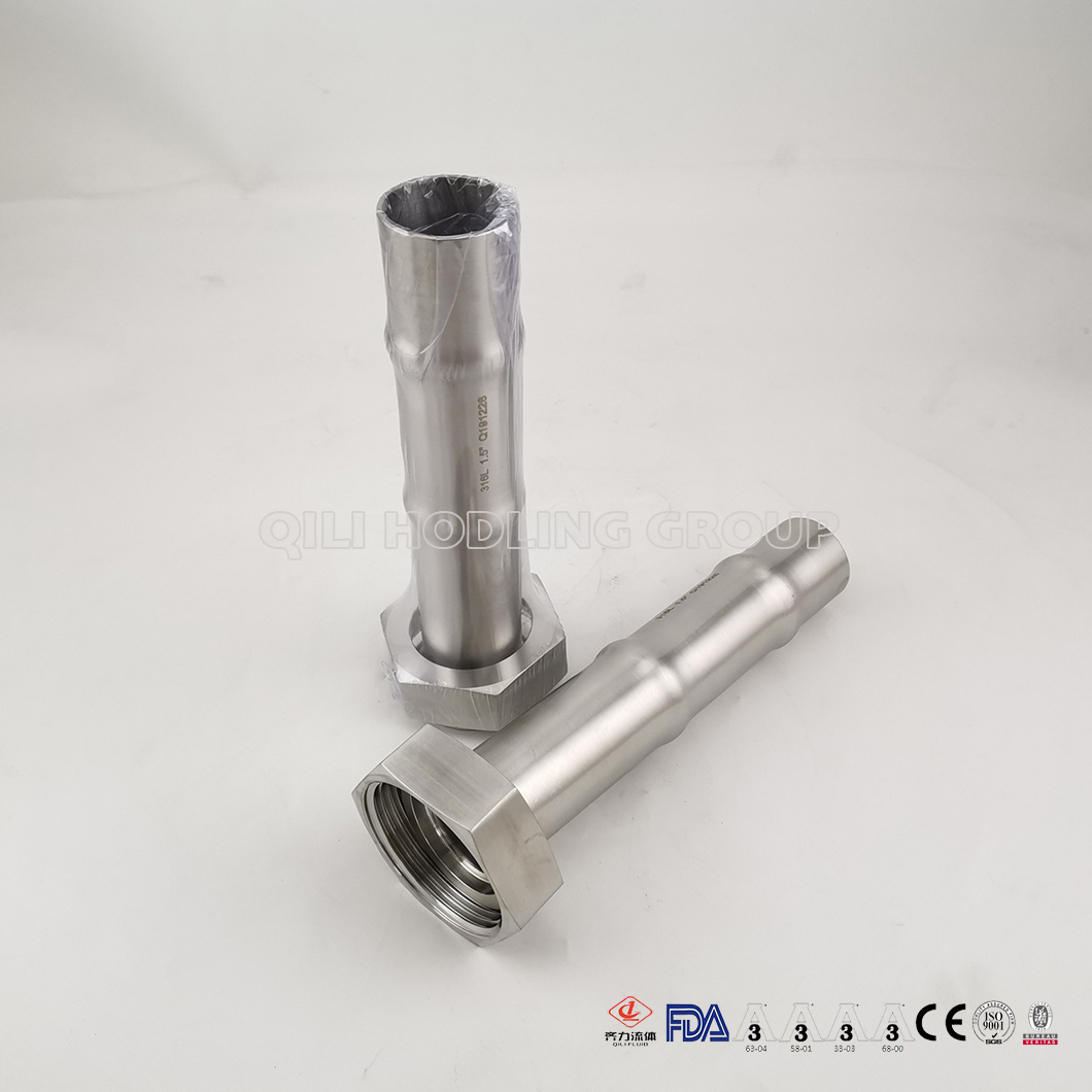 Stainless Steel SS304 SS316 RJT Nut Double Loop Pipe, China Hygienic ...