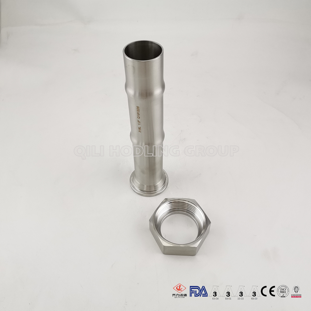 Stainless Steel SS304 SS316 RJT Nut Double Loop Pipe, China Hygienic ...