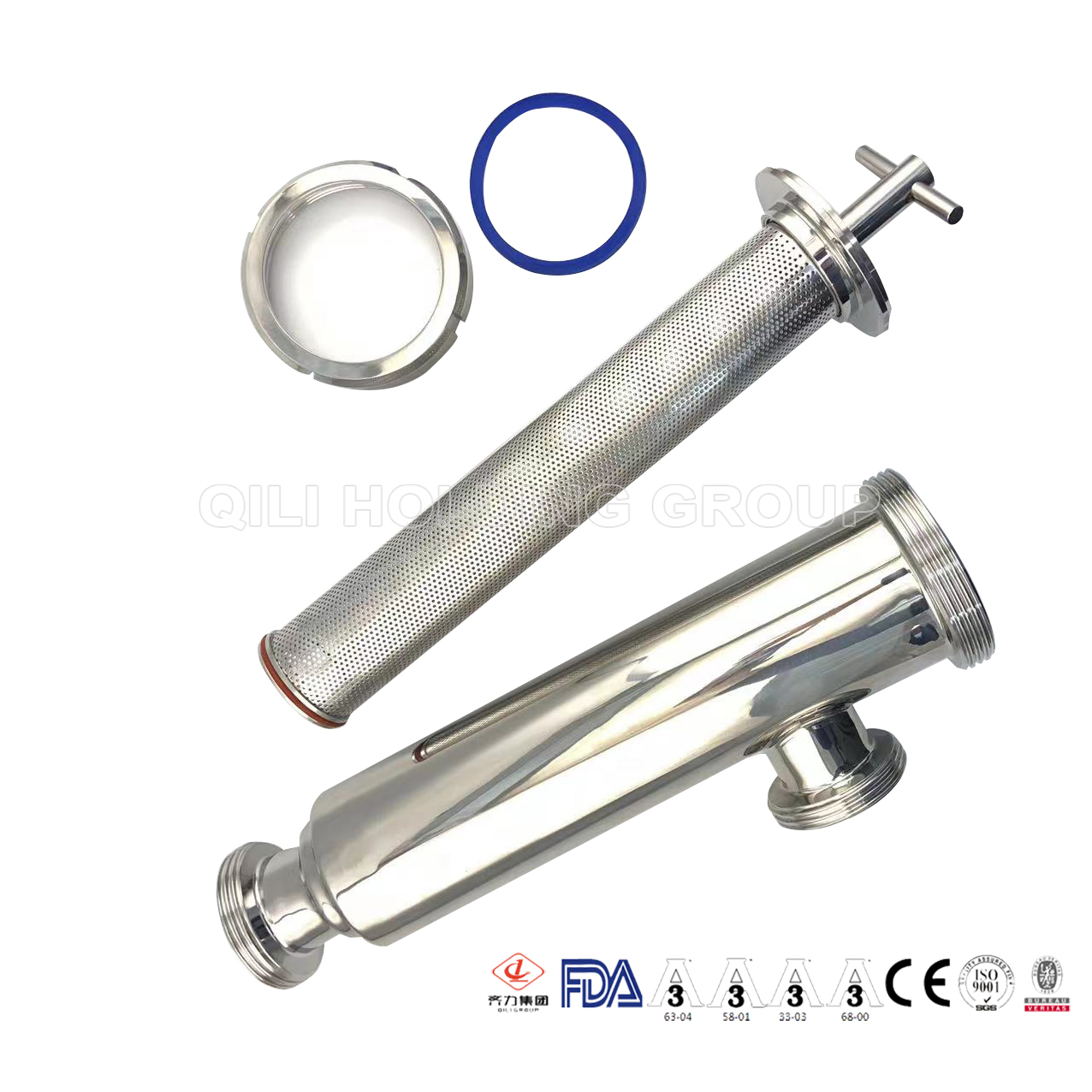 hygienic Flow Control threaded Angle Type Filter, China Manufacturers ...